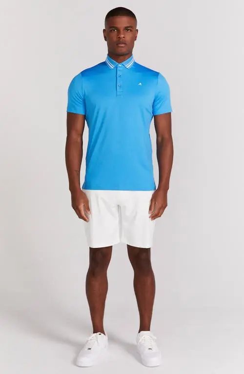 REDVANLY Cadman Performance Golf Polo - Malibu Blue