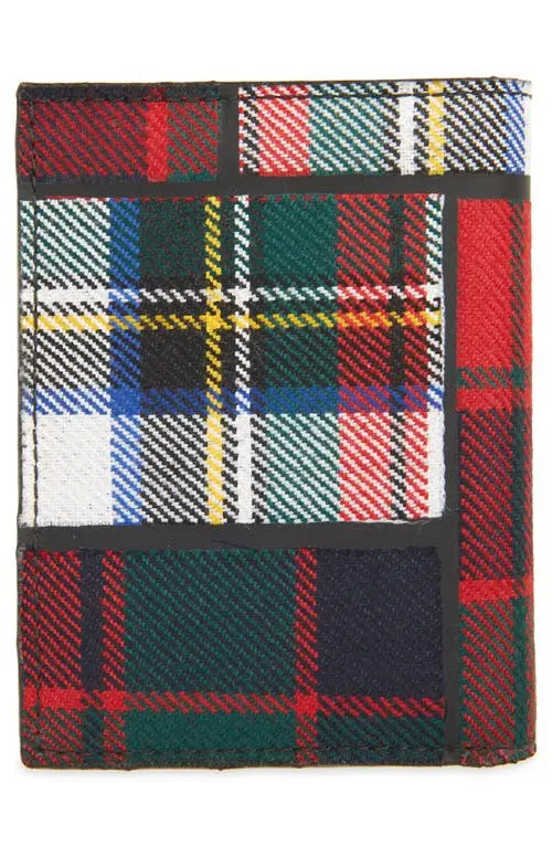 Comme Des Garçons Patchwork Tartan Bifold Wallet - Red
