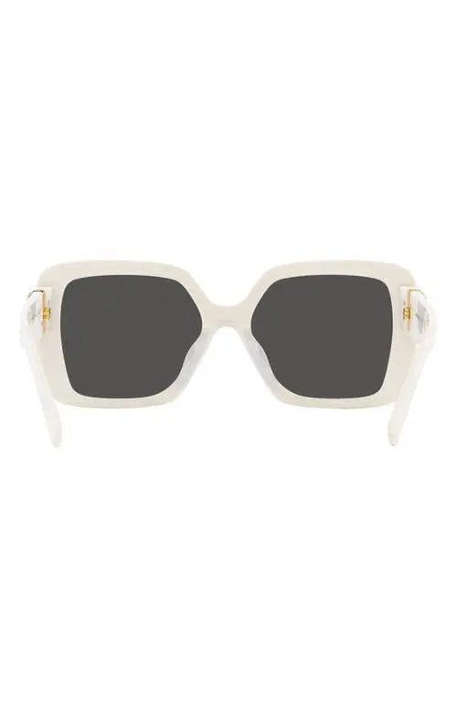 Miu Miu 56mm Square Sunglasses - White