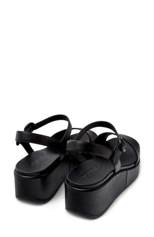 Camper Misia Platform Sandal - Black