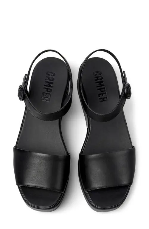Camper Misia Platform Sandal - Black