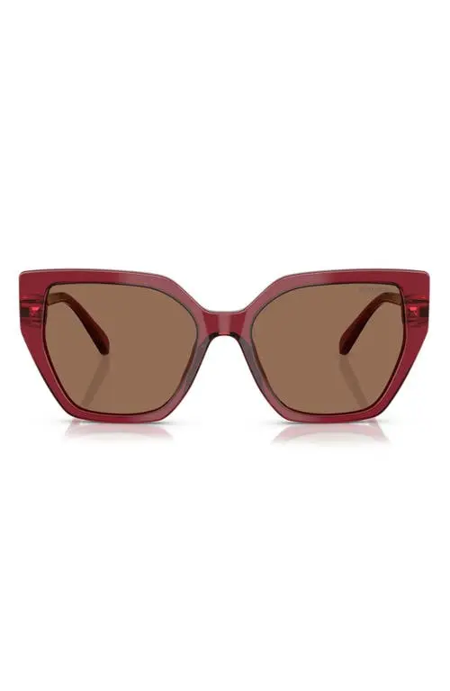 SWAROVSKI Constella Irregular Sunglasses - Dark Brown