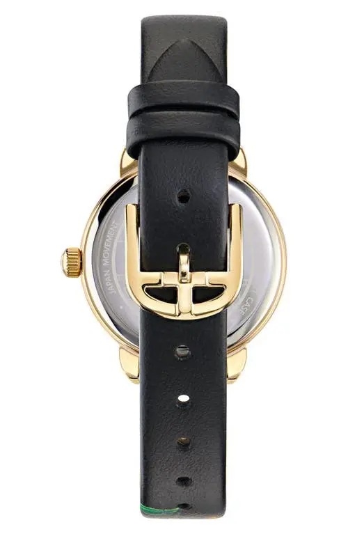 Ted Baker London Floral Dial Watch - Black