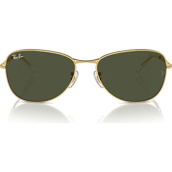 Ray-ban 56mm Pilot Sunglasses - Gold Flash