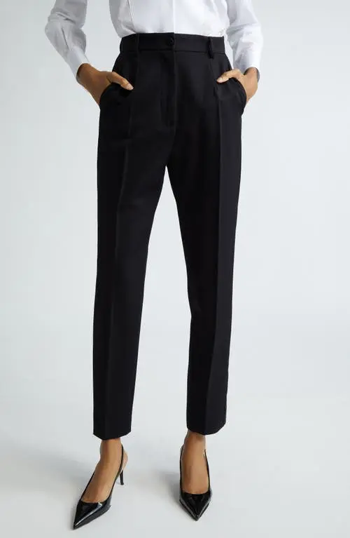 Dolce & Gabbana Wool-blend Gabardine Cigarette Trousers