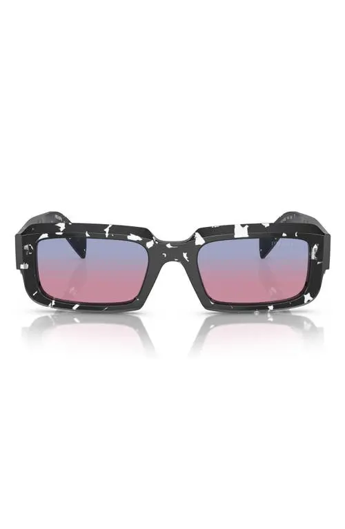 Prada 54mm Rectangle Sunglasses - Magenta