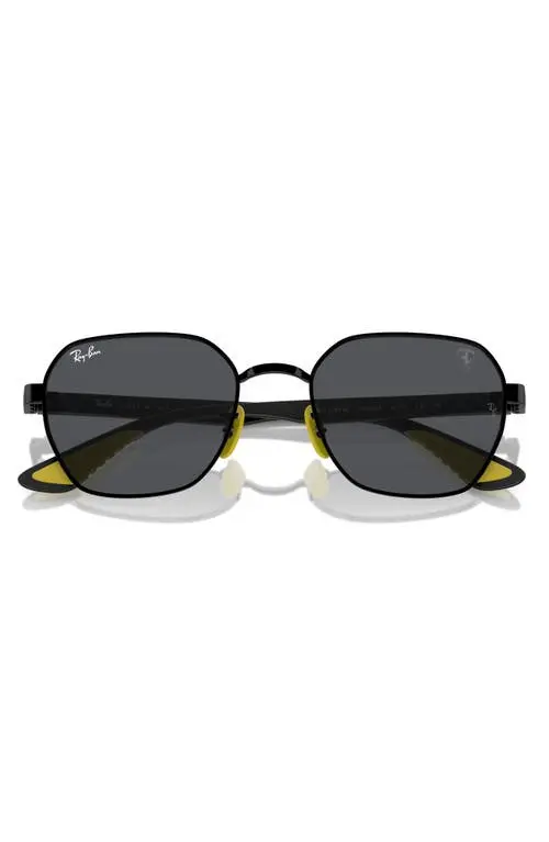 Ray-ban X Scuderia Ferrari 54mm Chromance Irregular Sunglasses - Black