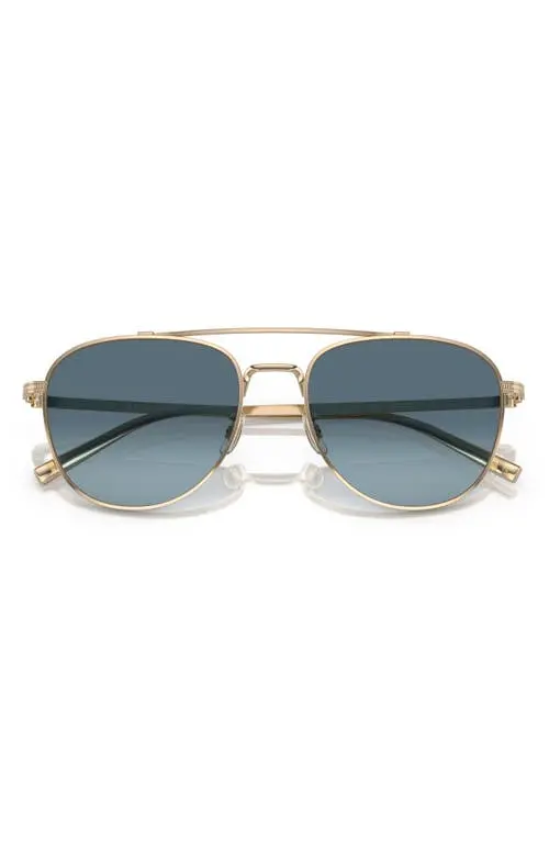 Oliver Spencer Rivetti 55mm Gradient Pilot Sunglasses - Blue Gradient