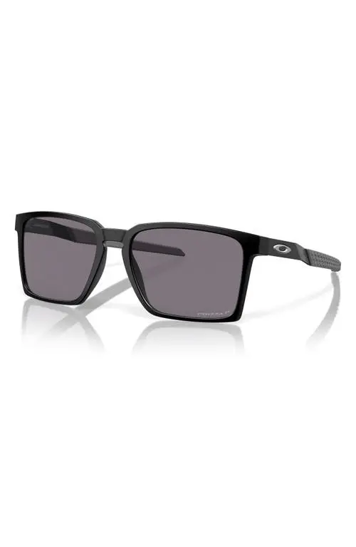 Oakley Exchange 56mm Rectangle Sunglasses - Black Grey