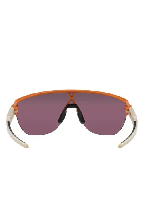 Oakley 42mm Rectangle Shield Sunglasses - Ginger / Prizm Black