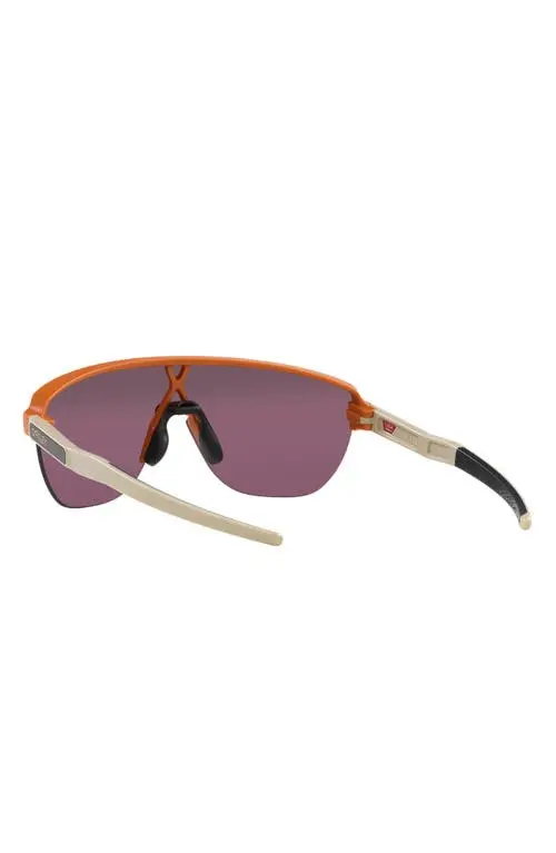 Oakley 42mm Rectangle Shield Sunglasses - Ginger / Prizm Black