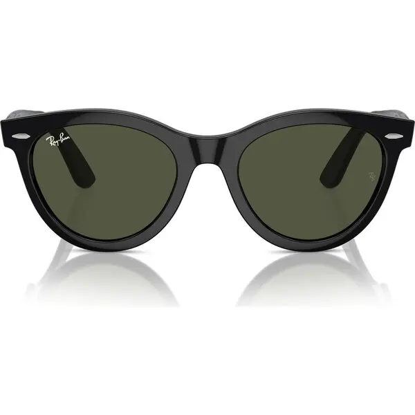 Ray-ban 54mm Oval Wayfarer Sunglasses - Black