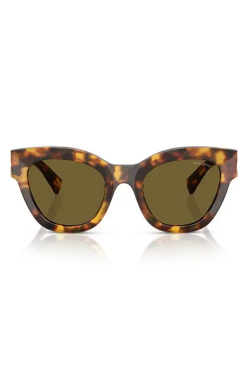 Miu Miu 51mm Butterfly Sunglasses - Blonde Havana