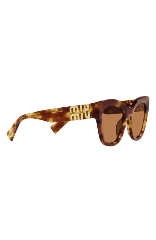 Miu Miu 51mm Butterfly Sunglasses - Lite Havana