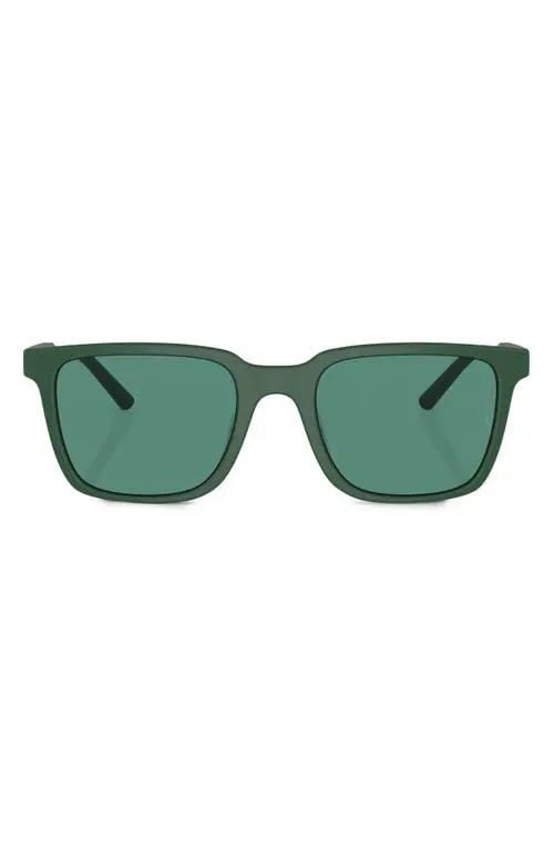 Oliver Spencer Roger Federer Rectangular Sunglasses - Dark Green
