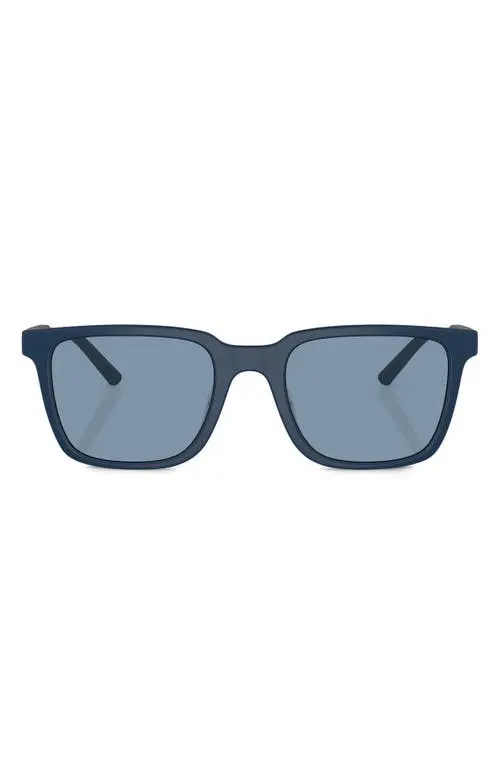 Oliver Spencer Roger Federer Rectangular Sunglasses - Matte Blue