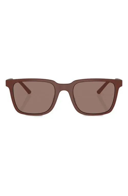 Oliver Spencer Roger Federer Rectangular Sunglasses - Matte Red