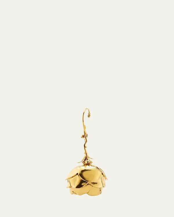Alexander McQueen Tudor Rose Earring - Blue Silve