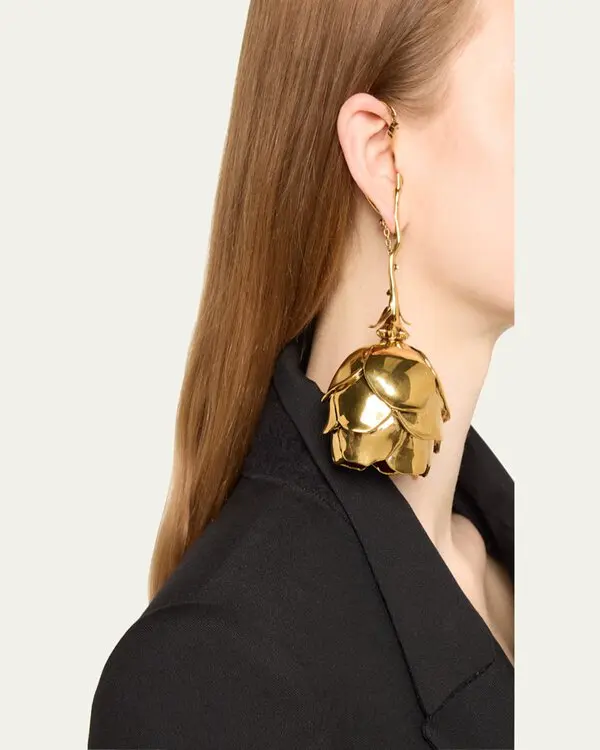 Alexander McQueen Tudor Rose Earring