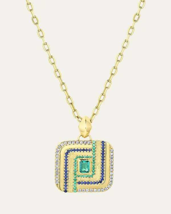 JENNIFER DEMORO Color Wave Path 18k Pendant Necklace - Gold