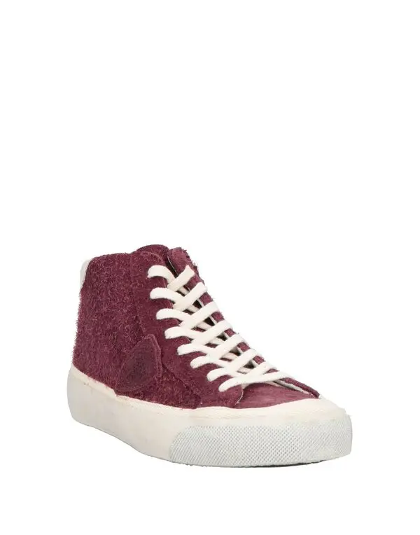 Philippe Model Soft Leather High-top Sneakers - Red