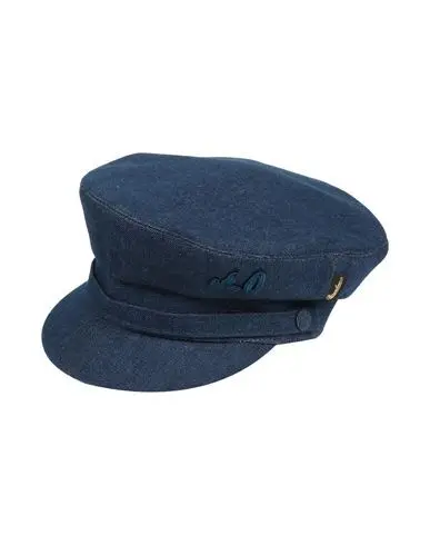 Borsalino Denim Flat Cap - Blue