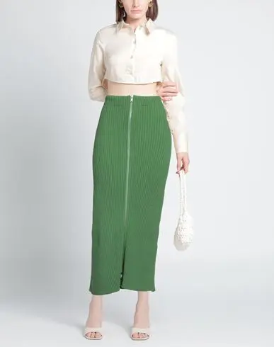 JIL SANDER Ribbed-knit Cotton Maxi Skirt