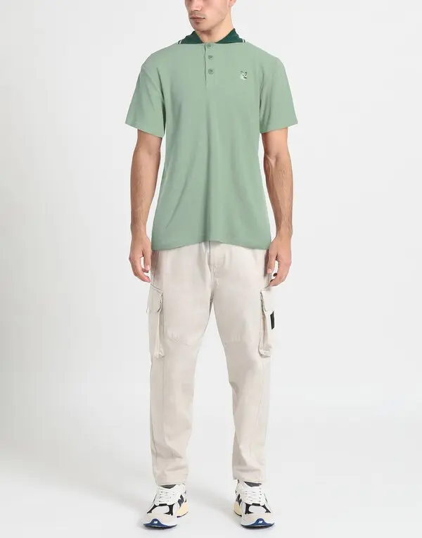 Maison Kitsuné Polo Shirt Size Cotton - Sage Green