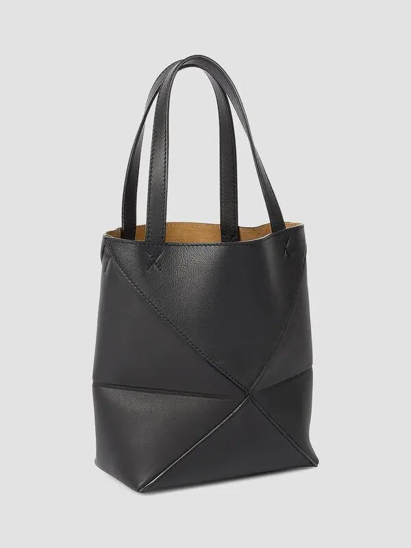 Loewe Puzzle Fold Tote Bag - Black