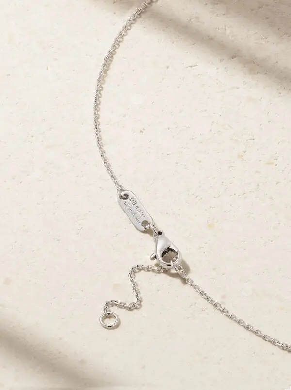 DE BEERS LONDON De Beers Dewdrop Diamond And 18-karat White Necklace