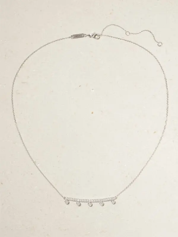 DE BEERS LONDON De Beers Dewdrop Diamond And 18-karat White Necklace