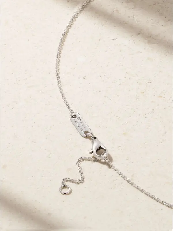 DE BEERS LONDON De Beers Dewdrop Diamond And 18-karat White Necklace
