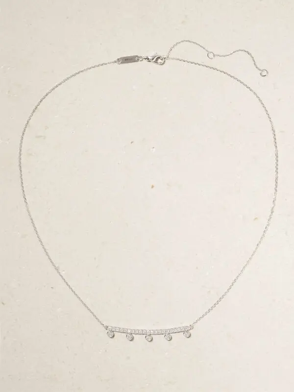 DE BEERS LONDON De Beers Dewdrop Diamond And 18-karat White Necklace