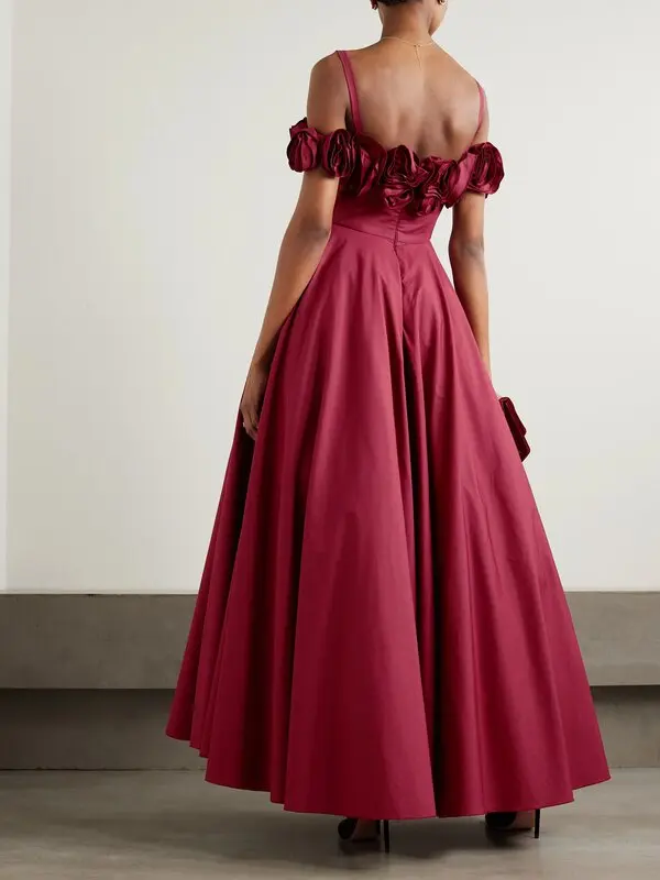Giambattista Valli Appliquéd Cotton Gown