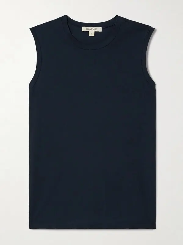 NILI LOTAN Cotton-jersey Tank