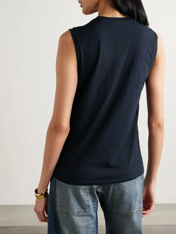 NILI LOTAN Cotton-jersey Tank