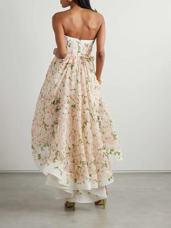 zimmermann natura strapless linen & silk dress Zimmermann Natura Strapless Mini Dress