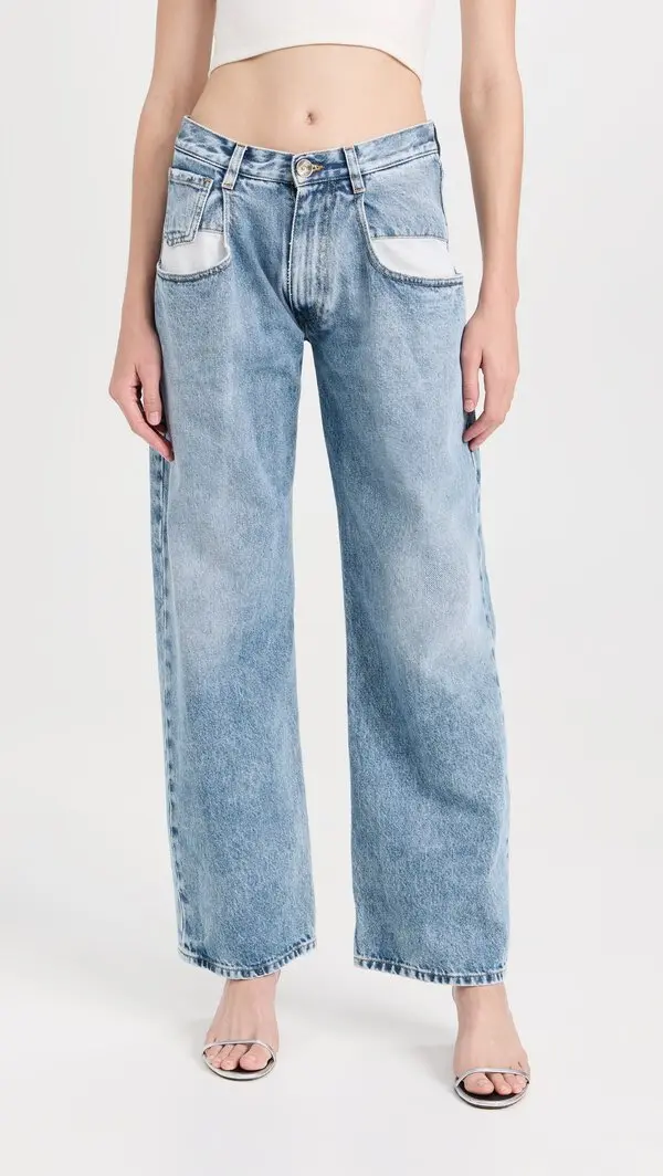 MAISON MARGIELA Straight Jeans With Contrast Pockets