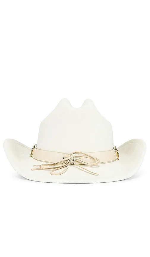 8 Other Reasons Gold Heart Cowboy Hat - Ivory