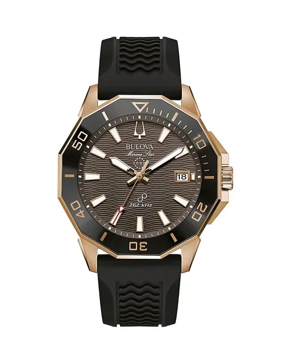 Bulova Marine Star Watch, 43mm - Brown/black