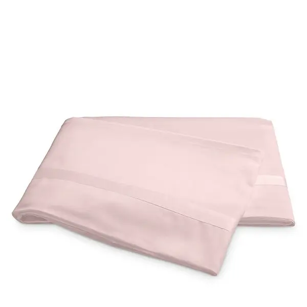 MATOUK Nocturne Hemstitch Flat Sheet, Full/queen - Pink