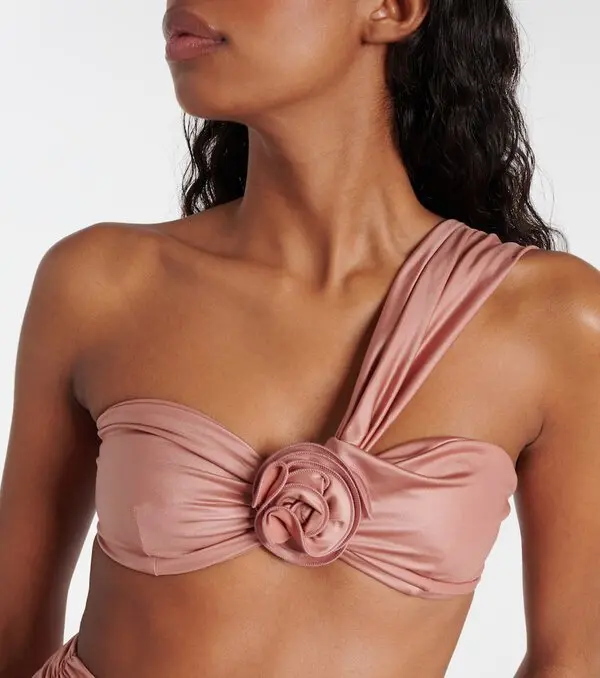 Magda Butrym Floral-appliqué Bikini Top