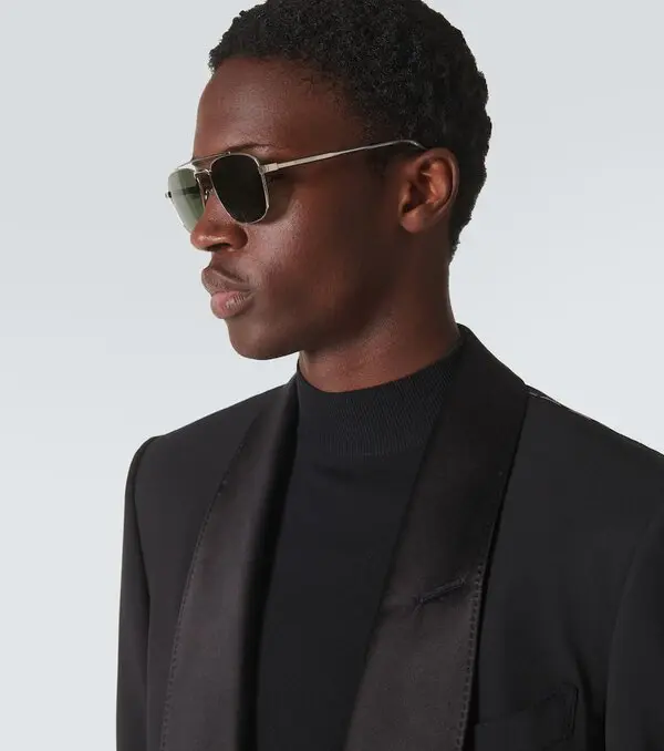 Saint Laurent Sl 665 Aviator Sunglasses