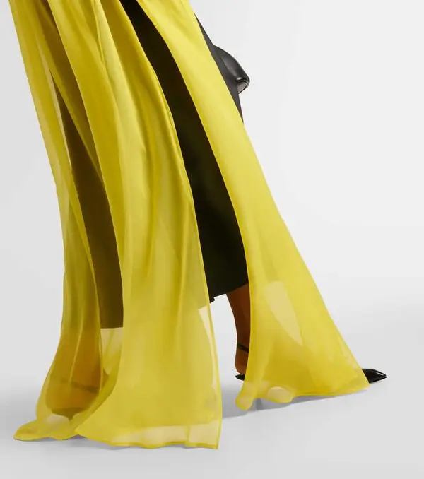 Max Mara Medicea Silk Chiffon Duster Coat