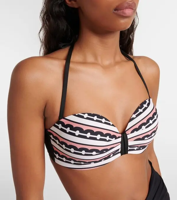 Max Mara Alaska Printed Bikini Top