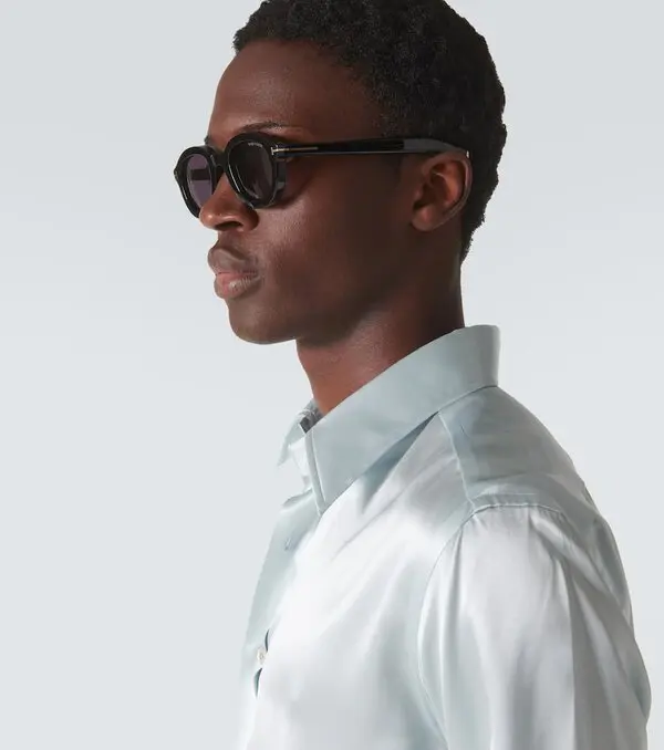 TOM FORD Raffa Round Frame Sunglasses