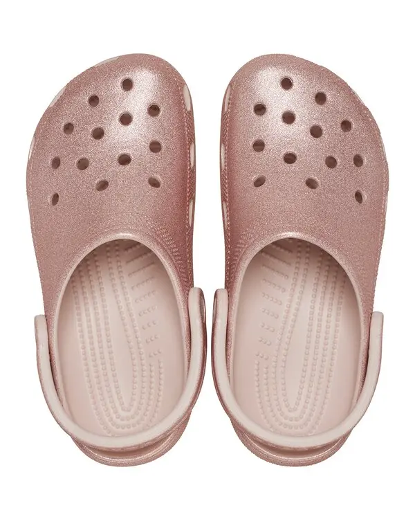 CROCS Classic Glitter Clogs - Pink
