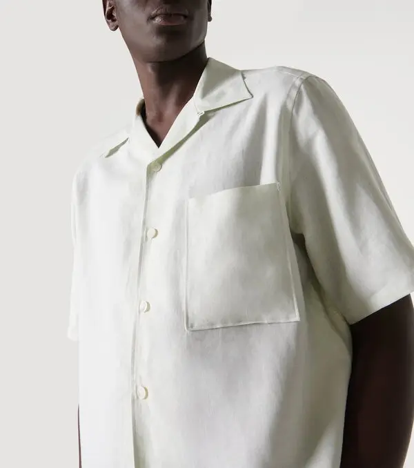 Zegna Linen Bowling Shirt