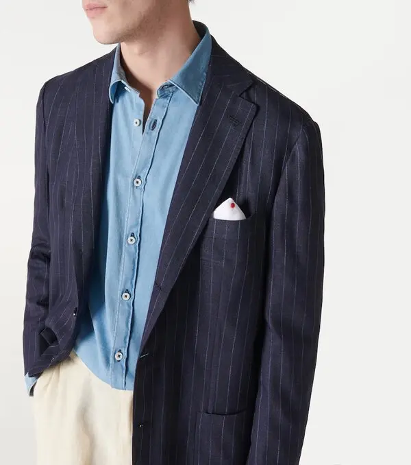 Kiton Cashmere, Silk, And Linen Tuxedo Jacket