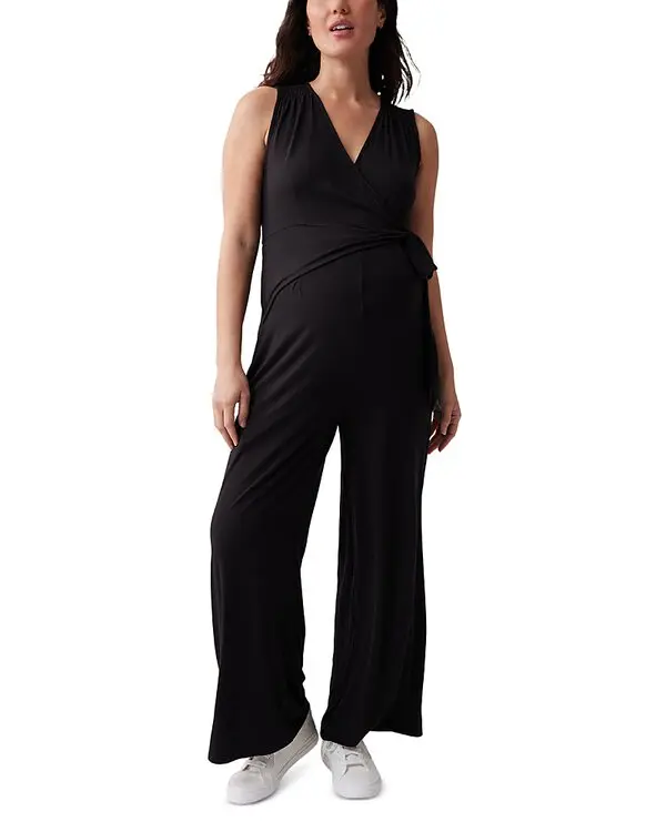 Ingrid & Isabel® Maternity Sleeveless Knit Jumpsuit - Black